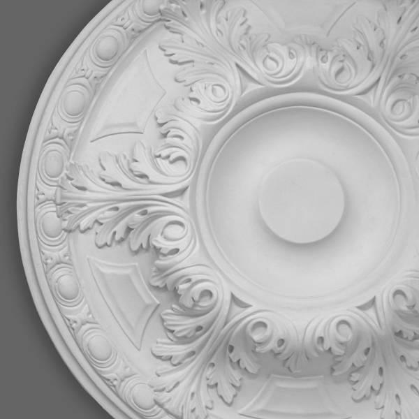 PROVISTON | Gips Rosette Sunderland | Echter Gipsstuck | Ø50cm ...