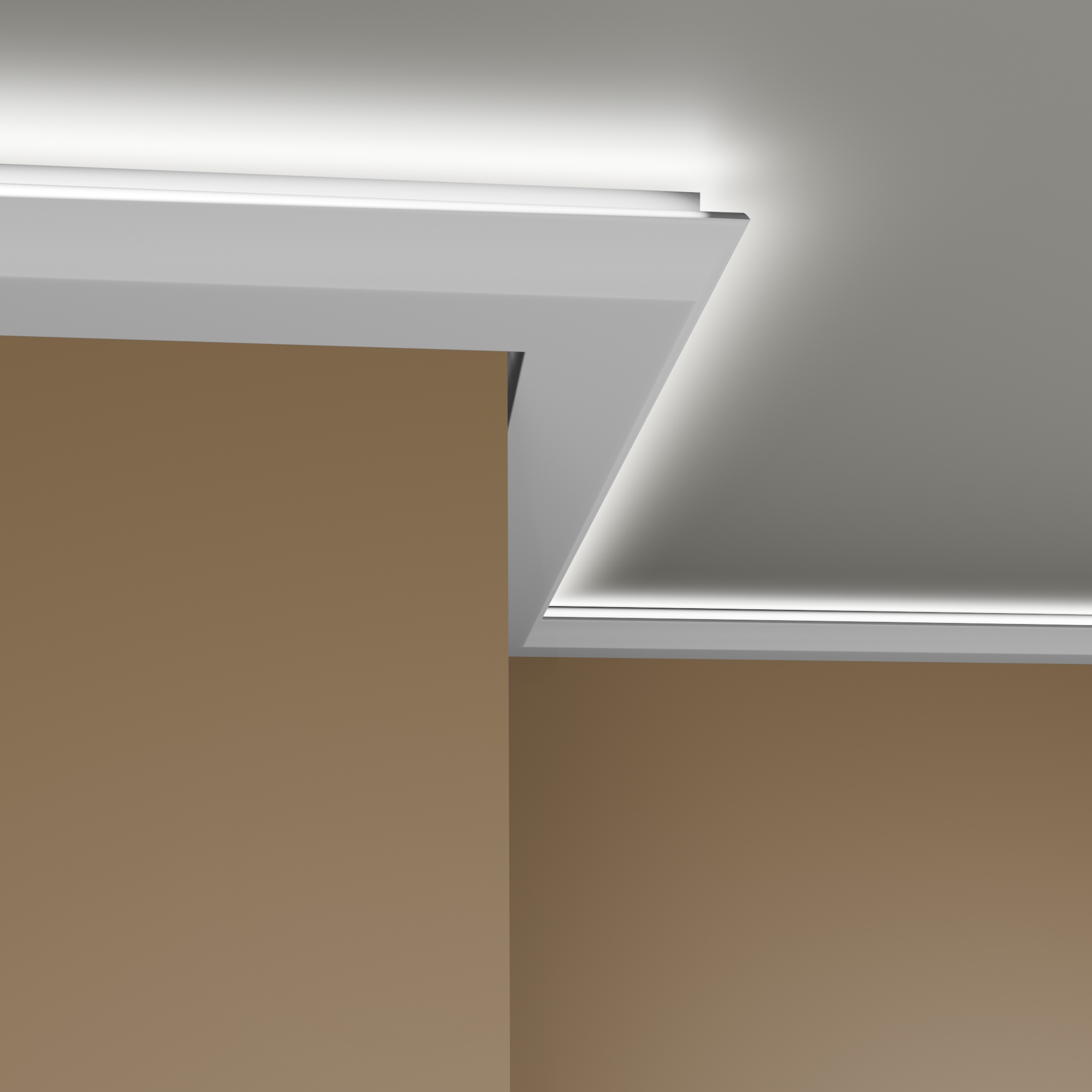 Elite Decor Lichtleiste KD410 Polystyrol 110 x 240 x 1150 mm Weiß ...