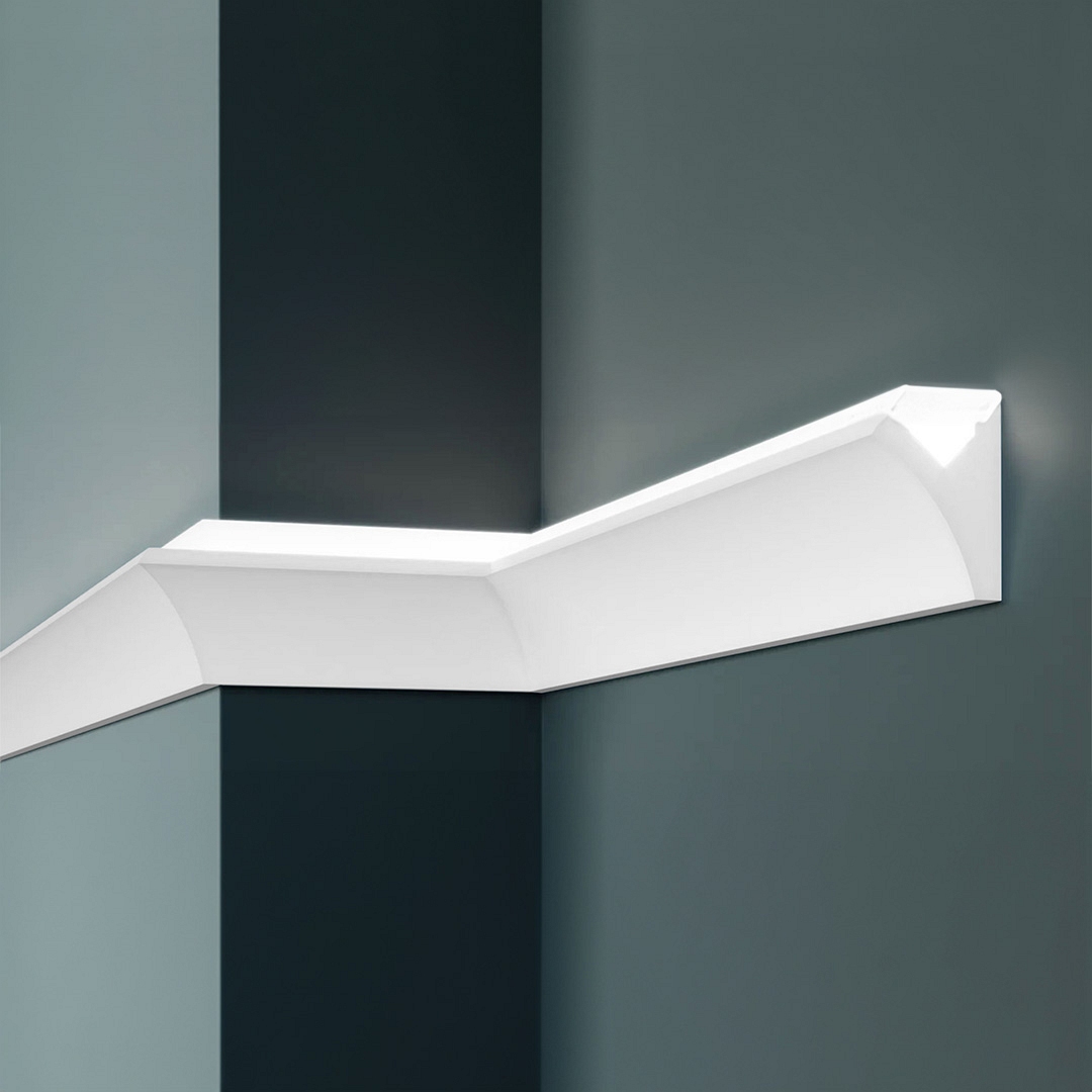 Elite Decor Innenwinkel "KD407" Polystyrol 100 x 60 x 200 mm Weiß ...