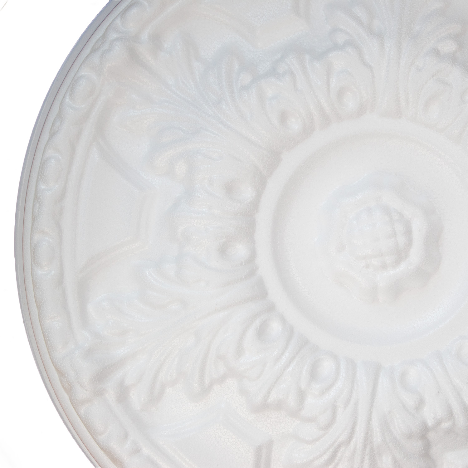 Marbet | Deckenrosette R2 | Ø 40 cm | Styropor | weiß | Stuck Rosetten | Stuck für Innen ...