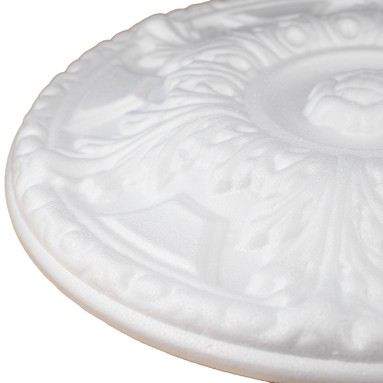 Marbet | Deckenrosette R2 | Ø 40 cm | Styropor | weiß | Stuck Rosetten | Stuck für Innen ...